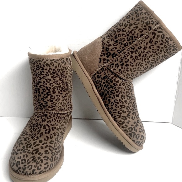 Cozie Steps | Shoes | Newcozie Steps Genuine Sheepskin Cheetah Leopard ...